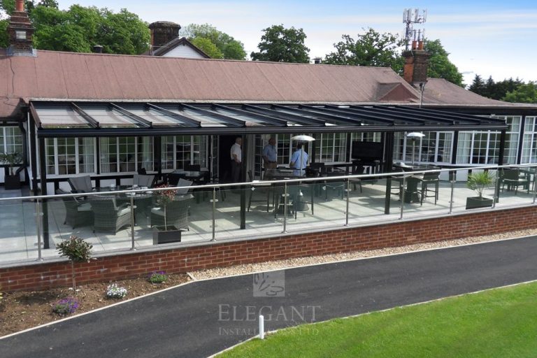 Glass Veranda Installed in London Golf Club | Elegant