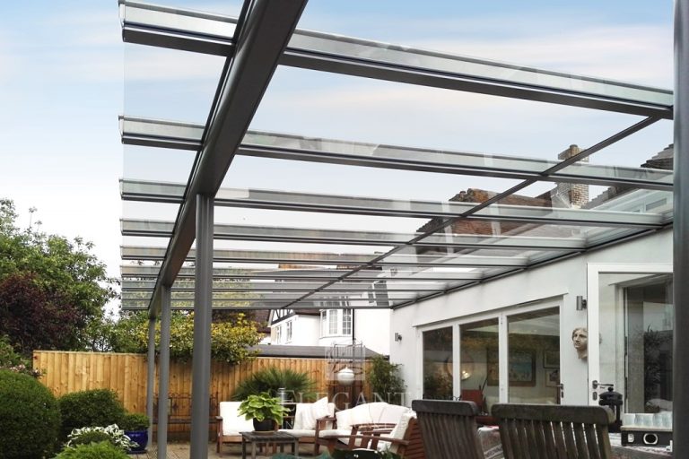 Glass Verandas & Rooms with Front Overhang Roof | Elegant