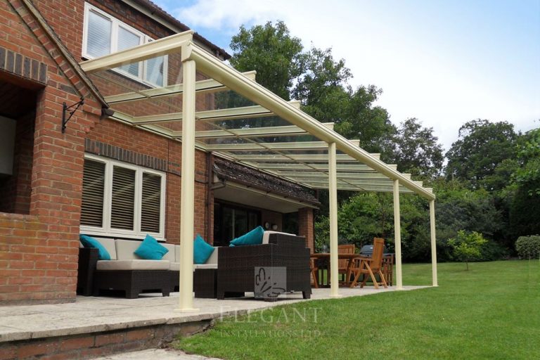 Custom Brackets – Special Fixing of Glass Verandas | Elegant